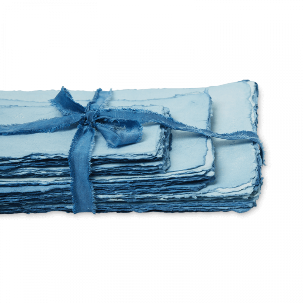 Indigo Dyed Papers